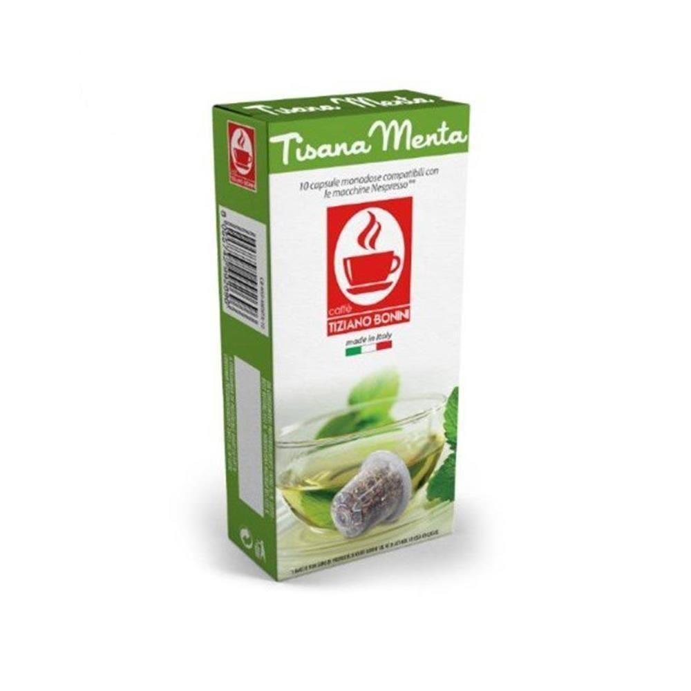 Capsule CEAI de menta TIZIANO BONINI, compatibile NESPRESSO, 10 buc ...